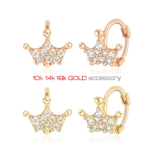 수앤수 애랑 10k 14k 18k 귀걸이 (ARE048) [3type,2color]