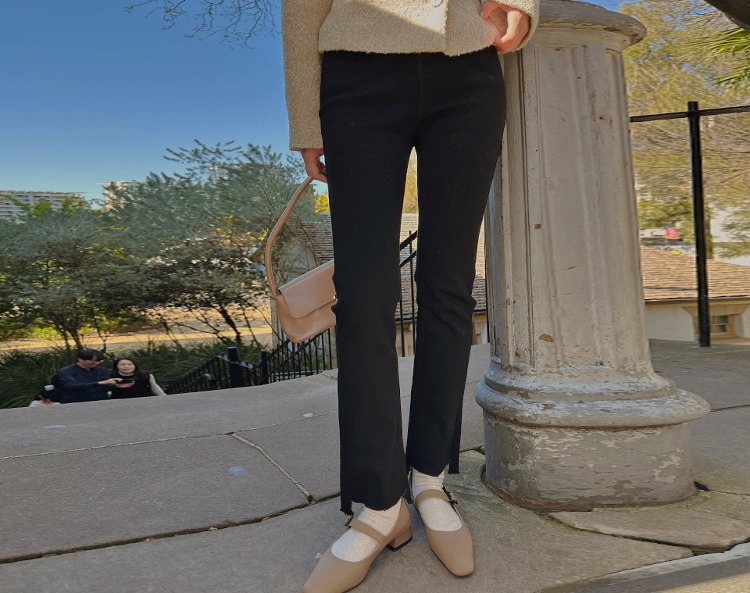 리리앤코 2만7천장 돌파♥ 무료배송 숏기본롱 일반기모 미아트린 부츠컷 밴딩 스판 팬츠 사계절 신상 데일리룩 데이트룩 빅사이즈 부츠컷데님 밴딩데님 스판데님