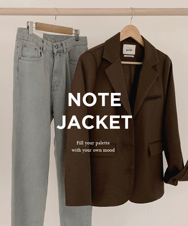 퍼빗 [하루만에천장돌파] 단독) the Note jacket (3color) (데일리페미닌 자켓)