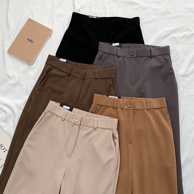 꼬맹 [롱&숏.S-4XL/스판]매직스판부츠컷슬랙스(4color)