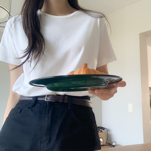 리얼코코 여름라운드유넥누적7만장 질좋은반팔티 엘리자 모달 유넥 반팔티셔츠 5 Color 썸머이너레이어드기본티