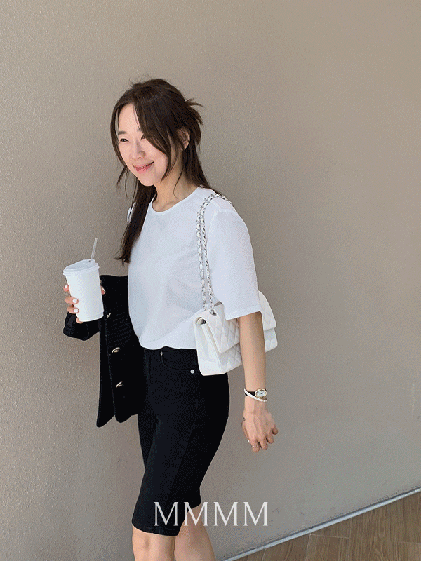 젬마월드 MMMM＃기획상품 #7천장돌파＃단독주문/당일발송라이트 시어서커 티블라우스[size:1(44~55반),2(66~77)]