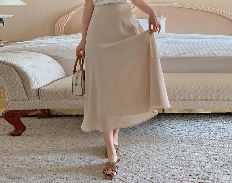 리리앤코 9천장 돌파 무료배송 로엘리나 쉬폰 뒷밴딩 롱 스커트 자체제작 신상 여름 여름옷 여름신상 여행룩 빅사이즈스커트 빅사이즈치마 빅사이즈하의 오피스룩 데일리룩