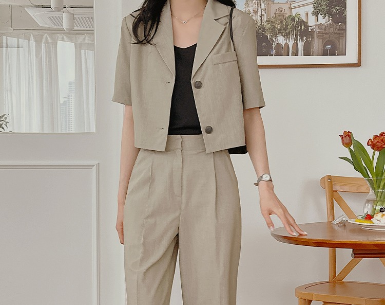 리리앤코 2천5백장 돌파 세렌토 투피스 크롭 카라넥 자켓 여름 신상 썸머룩 데일리룩 여행룩 휴가룩 빅사이즈 크롭자켓 투피스세트 자켓세트 팬츠세트 카라자켓 카라넥 자켓