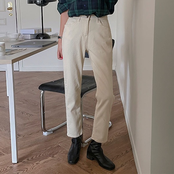 리얼코코 라스트찬스50자체제작당일출발 아비 스판 코튼 배기팬츠 3 Size 슬림핏기모ver