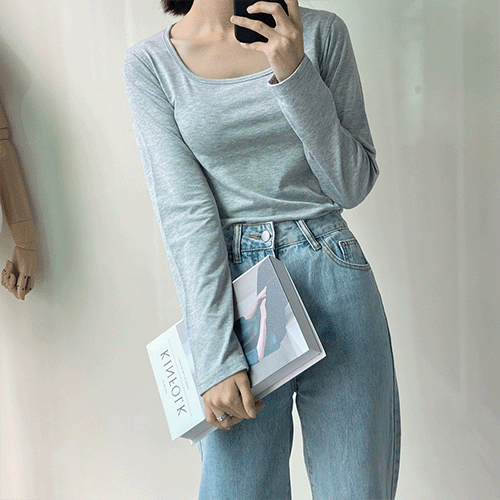 (200장돌파/당일발송) 베이스 스퀘어넥 t (4col)