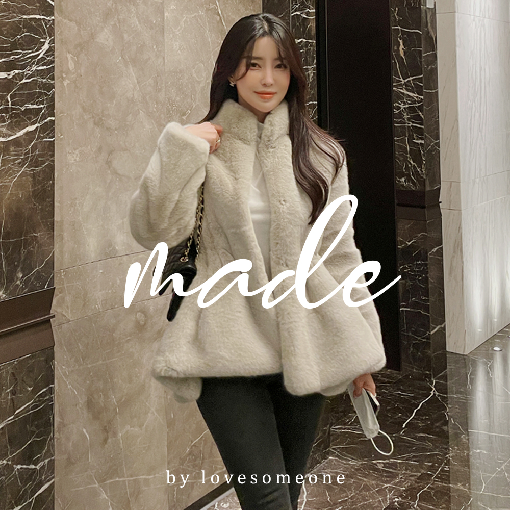 Made 페이크 밍크 에코 퍼 자켓2차 재진행신상데일리룩겨울코트겨울아우터페이크퍼퍼코트모임룩연말룩하객하객룩