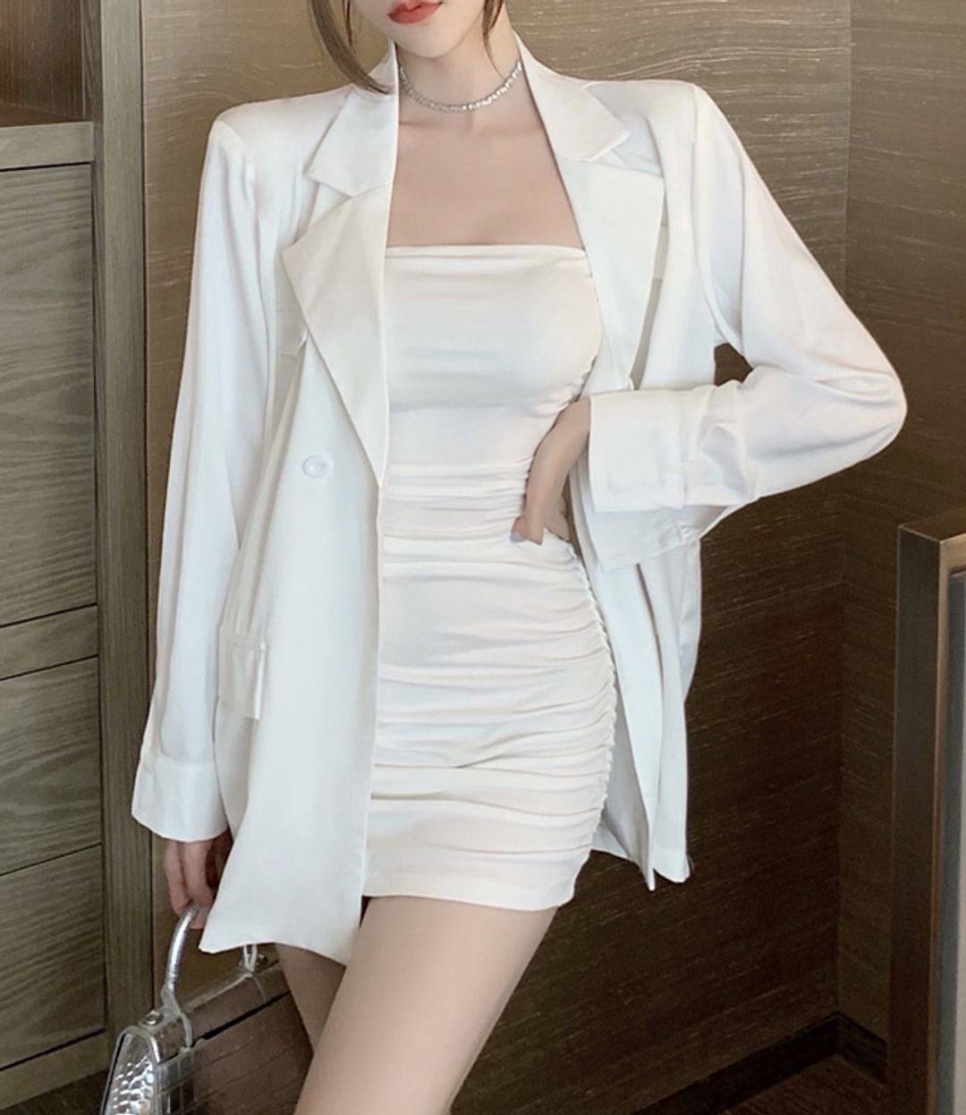 원피스 당일배송 찰랑 포켓 자켓 섹시 튜브탑 원피스