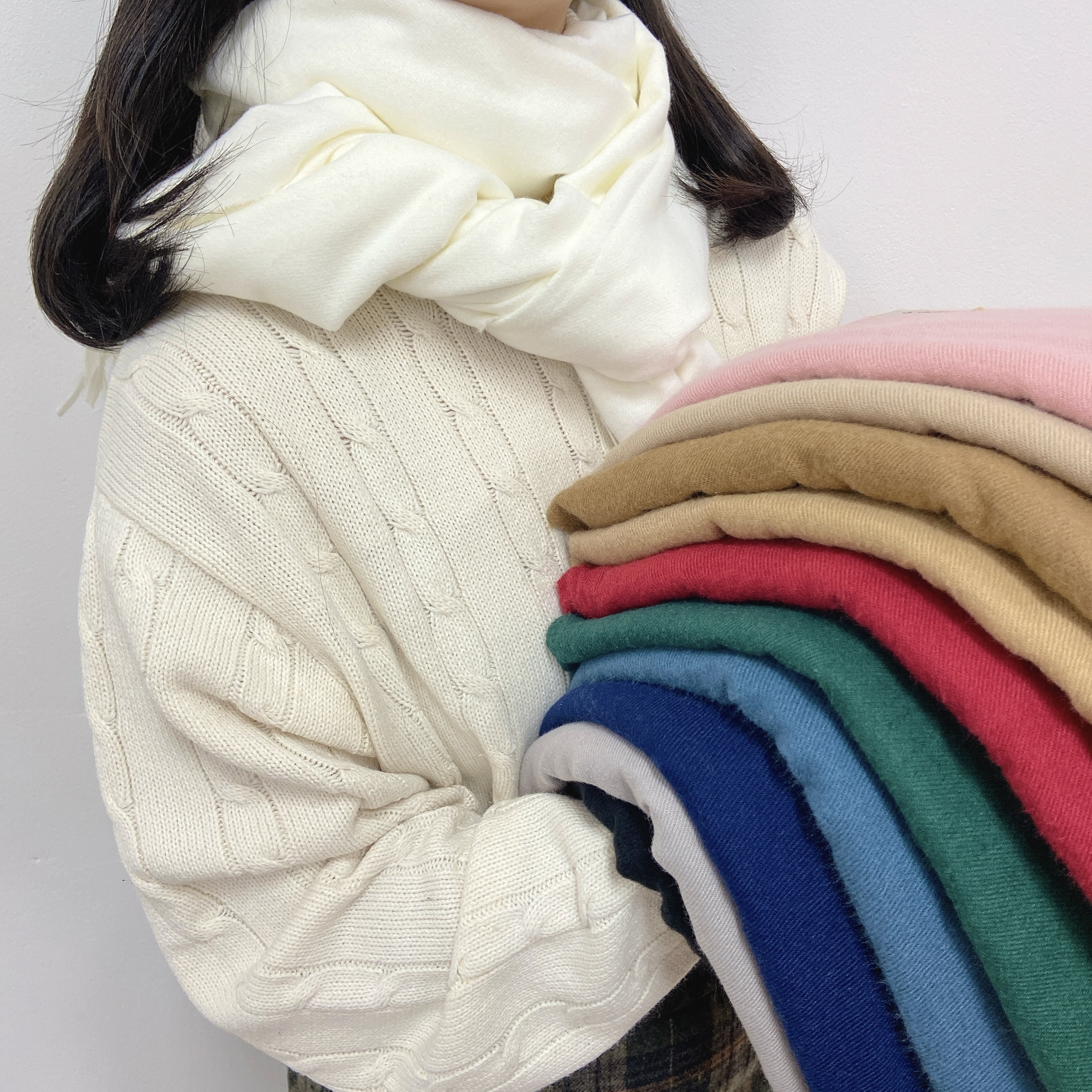 버터플라이 겨울 최저가 부들부들 따듯하고 두툼한 스카이 캐시미어 목도리 10 Color 숄 목도리 퀄리티 머플러