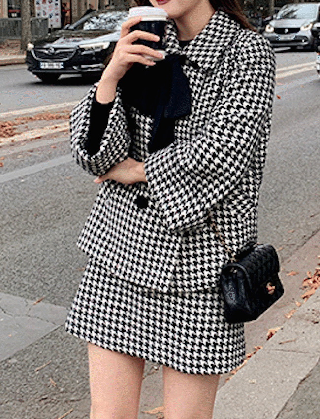 당일출고가을신상하객룩가을투피스 리본 트위드자켓 캐주얼 오피스룩 새미 가을자켓 정장자켓 미니 스커트 겨울 셋업 가을 투피스세트 하객투피스 세트상품