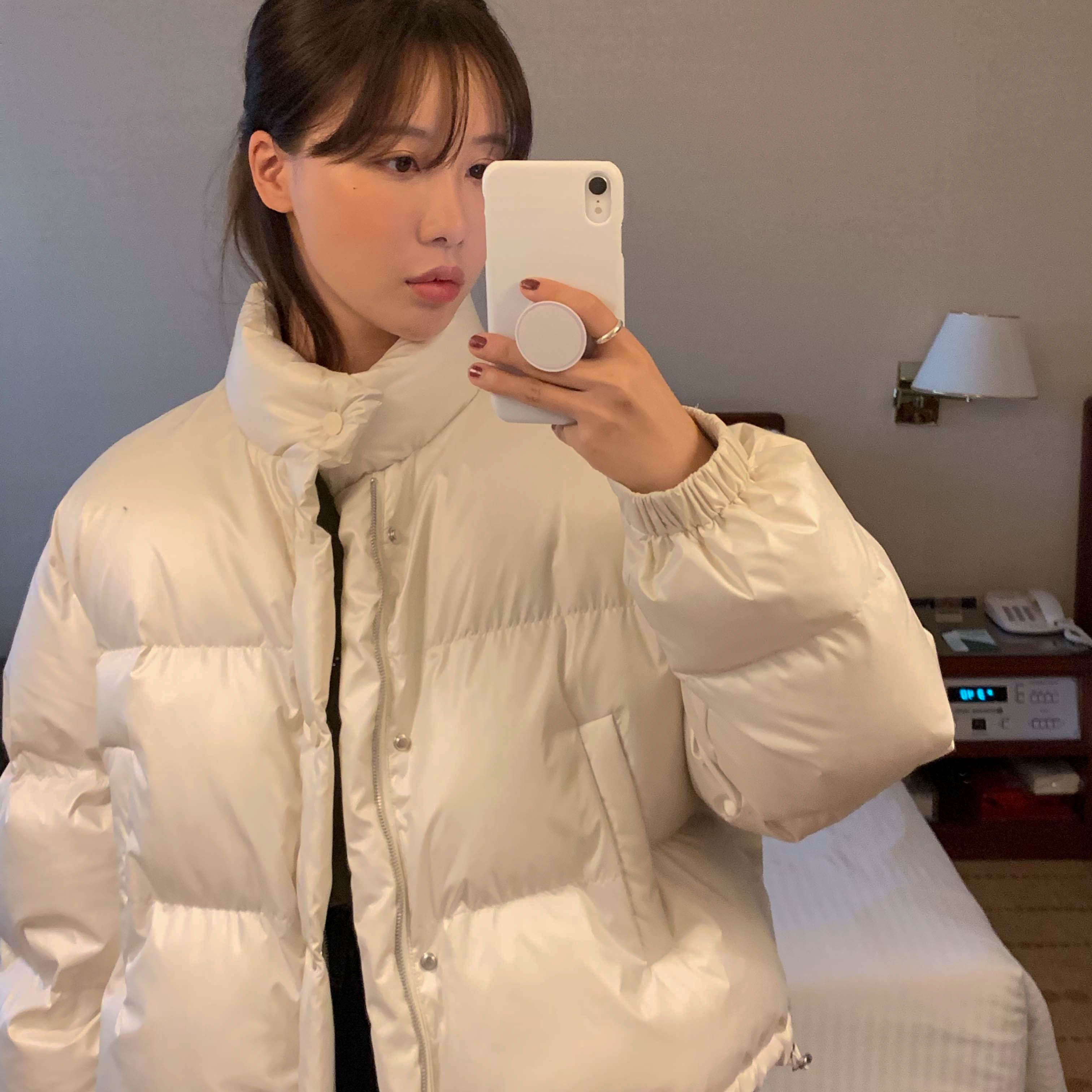 니어웨어 [당일발송/주문폭주🍀] (unusually) sunny short padding (4color)