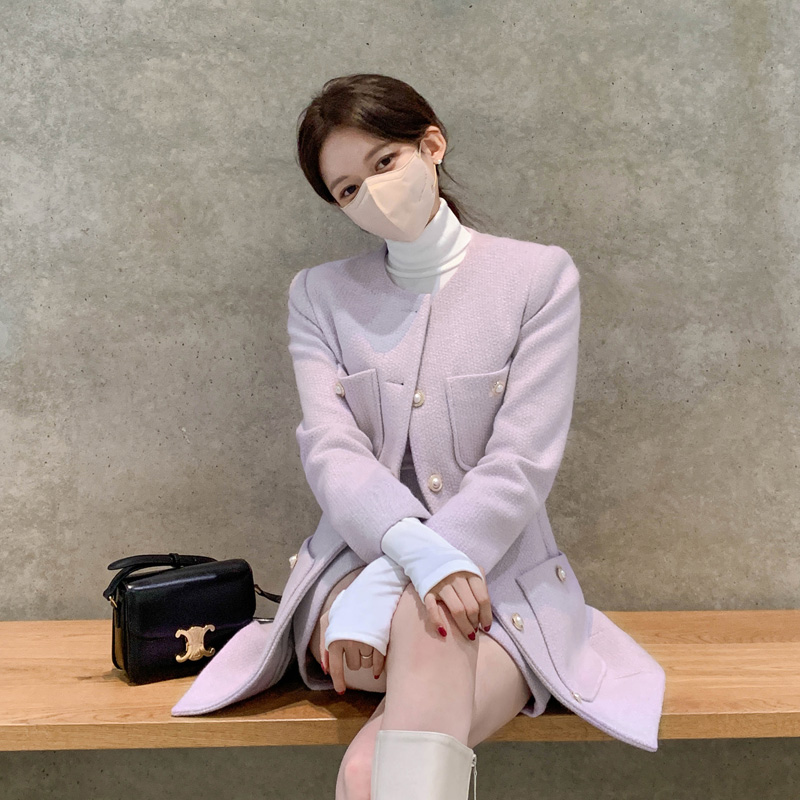 아뜨랑스 ⛄겨울 준비쿠폰팩 1000장 돌파 자체제작 진주 포인트 원피스 자켓 트위드자켓 트위드 트위드원피스 누빔안감