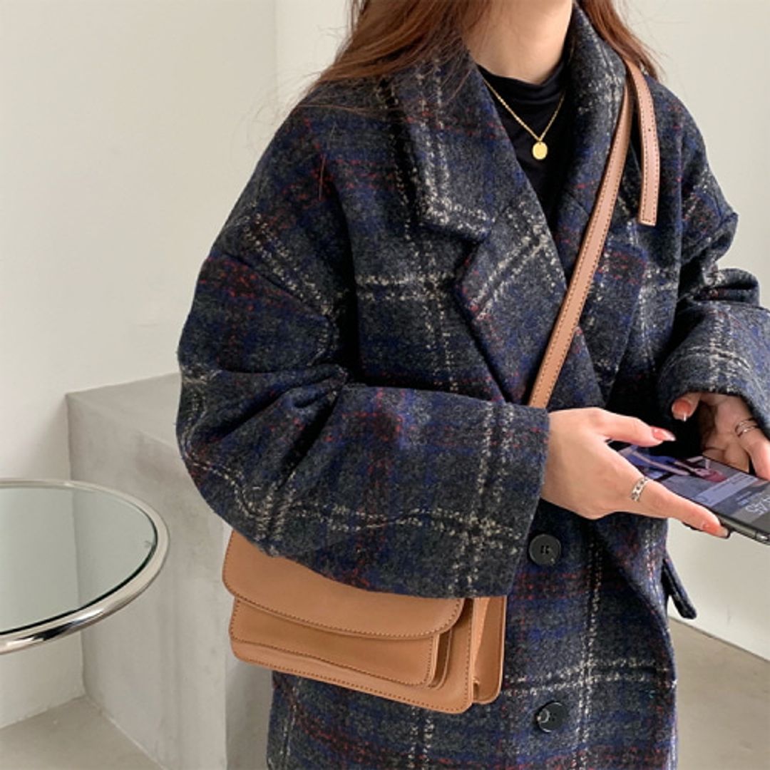 가을코트하객룩당일발송 블루l 옐로우 Xl 울코트 하프코트 체크자켓 빅사이즈 오버핏자켓 체크코트 여리핏 울자켓 싱글 가을 롱코트