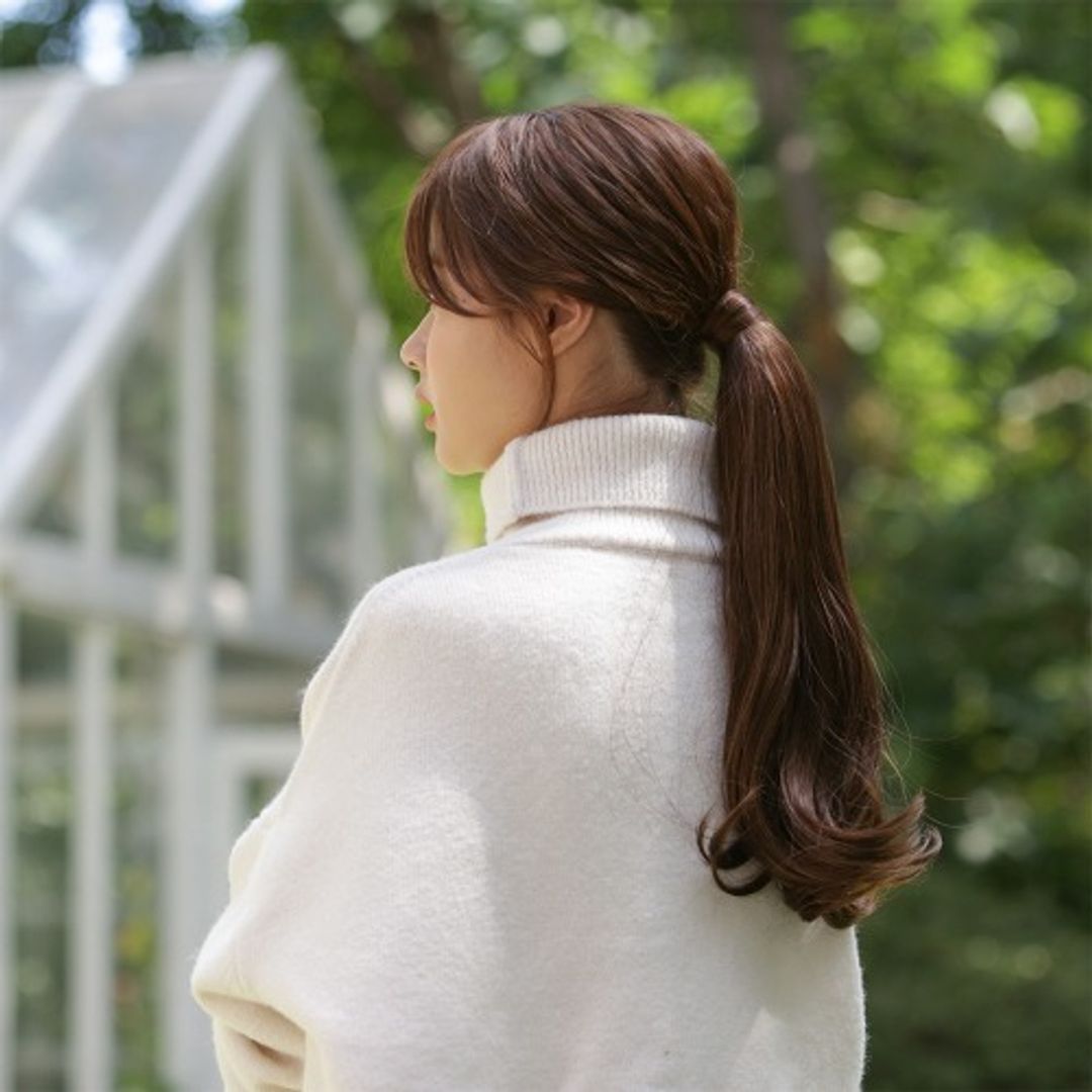 와이어 포니테일 벨크로 묶음 머리 가발 루즈웨이브