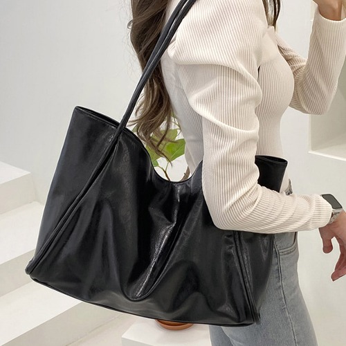 드레시백 오필리아 심플 베이직 무지 빅백 쇼퍼백 대학생 직장인 출근룩 코디 숄더백 노트북 가방 클래식 빈티지 캐주얼 정장 유광 데일리 포켓 데일리백