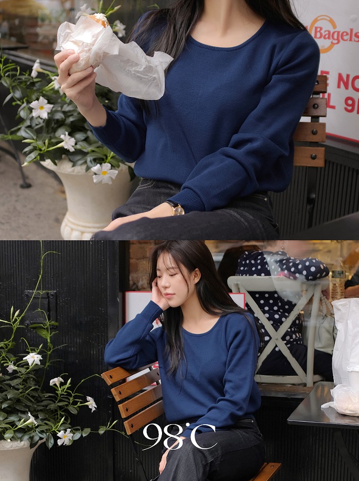 [98project/4천장돌파] 하리보 코튼 라운드 니트 - 8 color