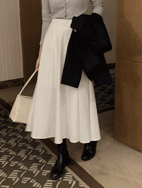 베니토 6천장돌파 2사이즈뉴컬러추가 Made 알리보 코튼 핀턱 롱 스커트 신상베스트간절기봄여성데일리스커트롱스커트플레어스커트핀턱스커트코튼스커트