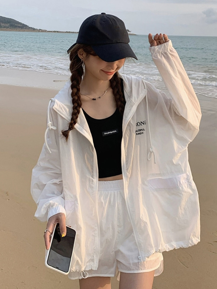 에이퍼플 여름 바람막이 워터밤 래쉬가드 얇은 후드 집업 루즈핏 포켓간절기 점퍼 자켓 썸머 캐주얼 20대 30대 유니크 자외선차단