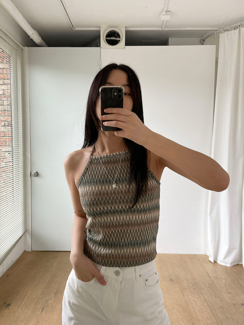 bohemian halter top (2color)