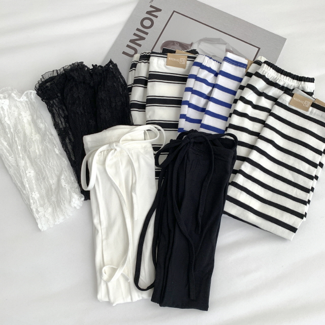 무배자외선차단 여름 루즈핏 팔토시 레이스 리본 패션 장갑 핸드 장갑 암워머 4종