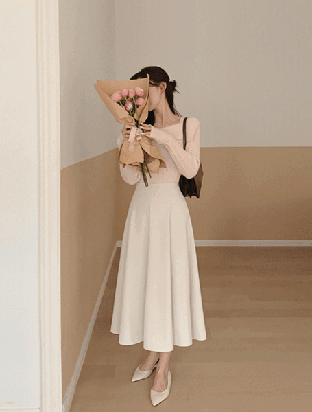 베니토 3천장돌파 4컬러 Made 뉴 빌즈 절개 플레어 롱 스커트 신상베스트간절기가을여성데일리간절기스커트가을스커트플레어스커트롱스커트플레어롱스커트