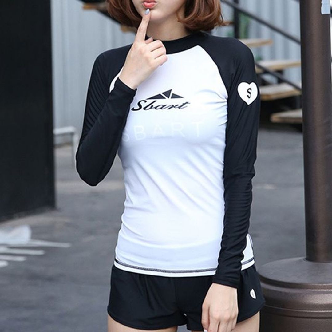 여성 래쉬가드 티셔츠 1p 여름 수영복 운동 비치웨어