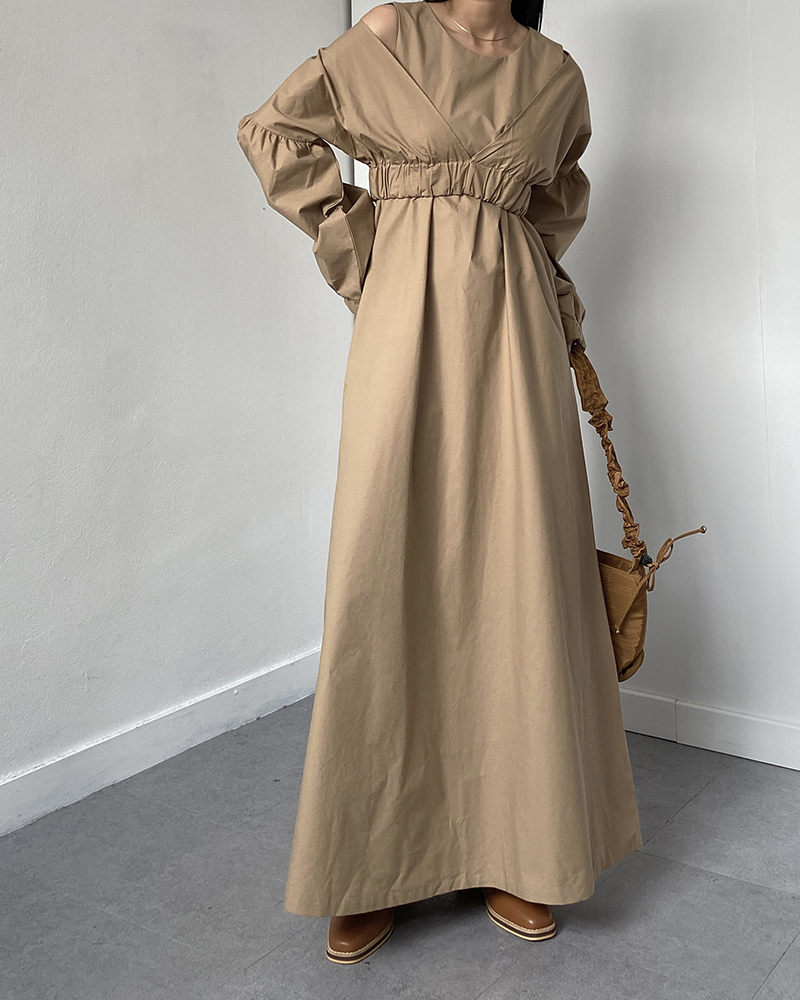 레이어 볼레로 원피스 세트 2c