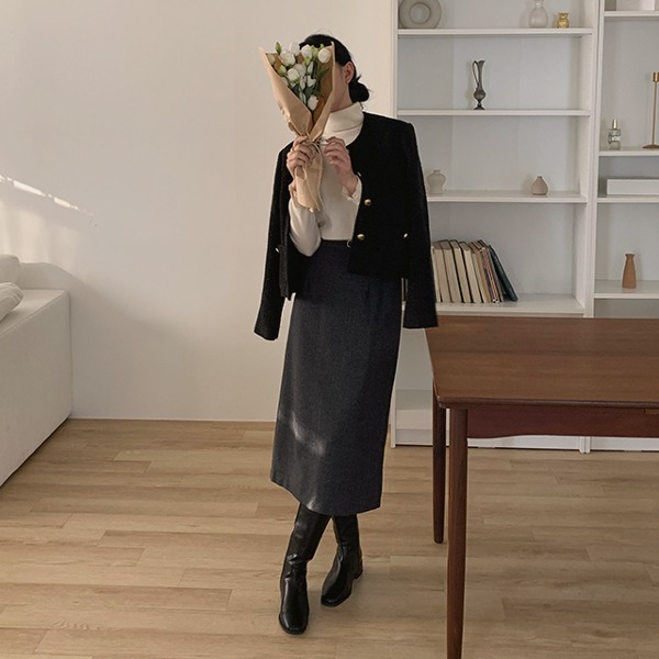 베니토 울50 Made 베니토특가 헬렌 헤링본 H스커트벨트세트 신상베스트간절기가을여성데일리헤링본스커트h라인스커트롱스커트슬릿스커트벨트스커트