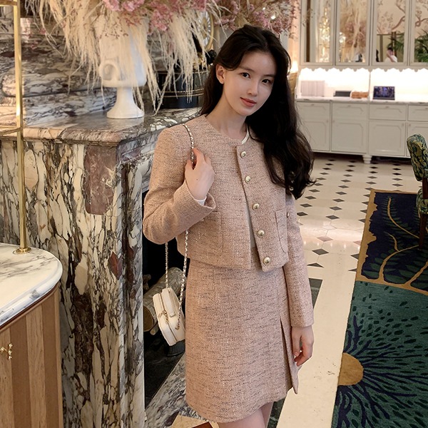 베니토 셋업할인 Made 르네아 트위드 셋업 신상베스트간절기가을여성데일리트위드셋업트위드세트트위드투피스간절기