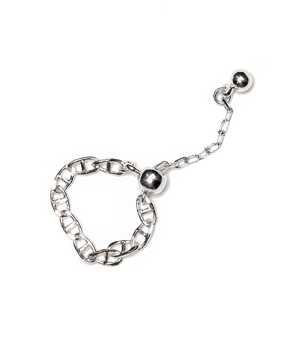 롸잇히어 드롭볼 레이어드 체인 반지 WR135 W