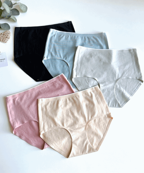 로맨시스 심플 면 세미 하이웨스트 심리스 팬티 코튼 편한 순면 팬티 속옷 심리스팬티 햄라인 노라인 드로즈 무봉제 스포츠 골프