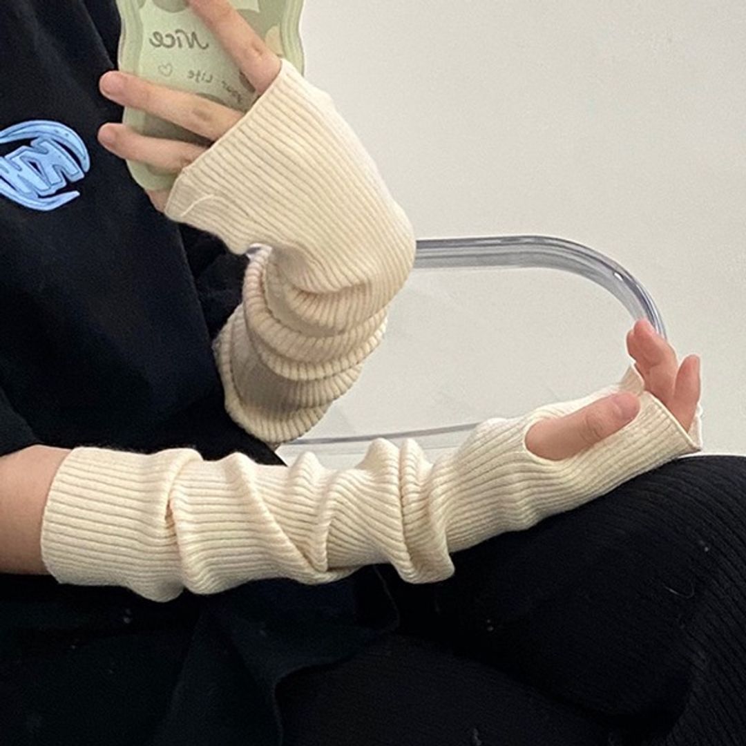 제인 암워머 핸드워머 겨울 핑거홀 팔토시 장갑