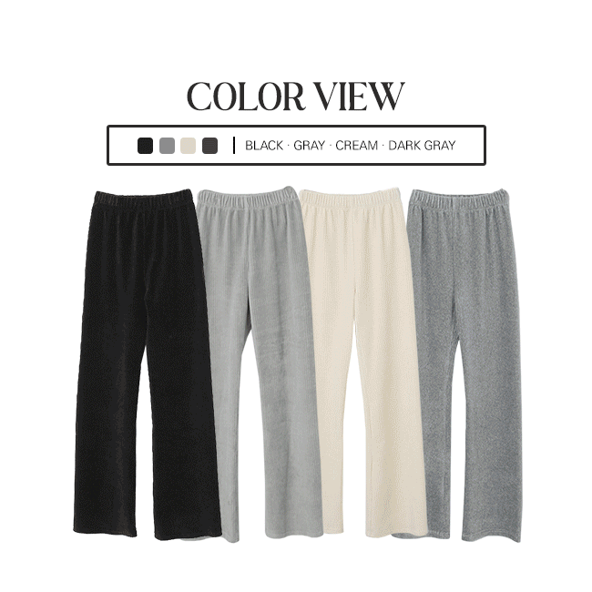 그레이레이즈 [무료배송🚚/기본&롱ver/F~5XL] 벨로아골지부츠컷밴딩팬츠 (4color)