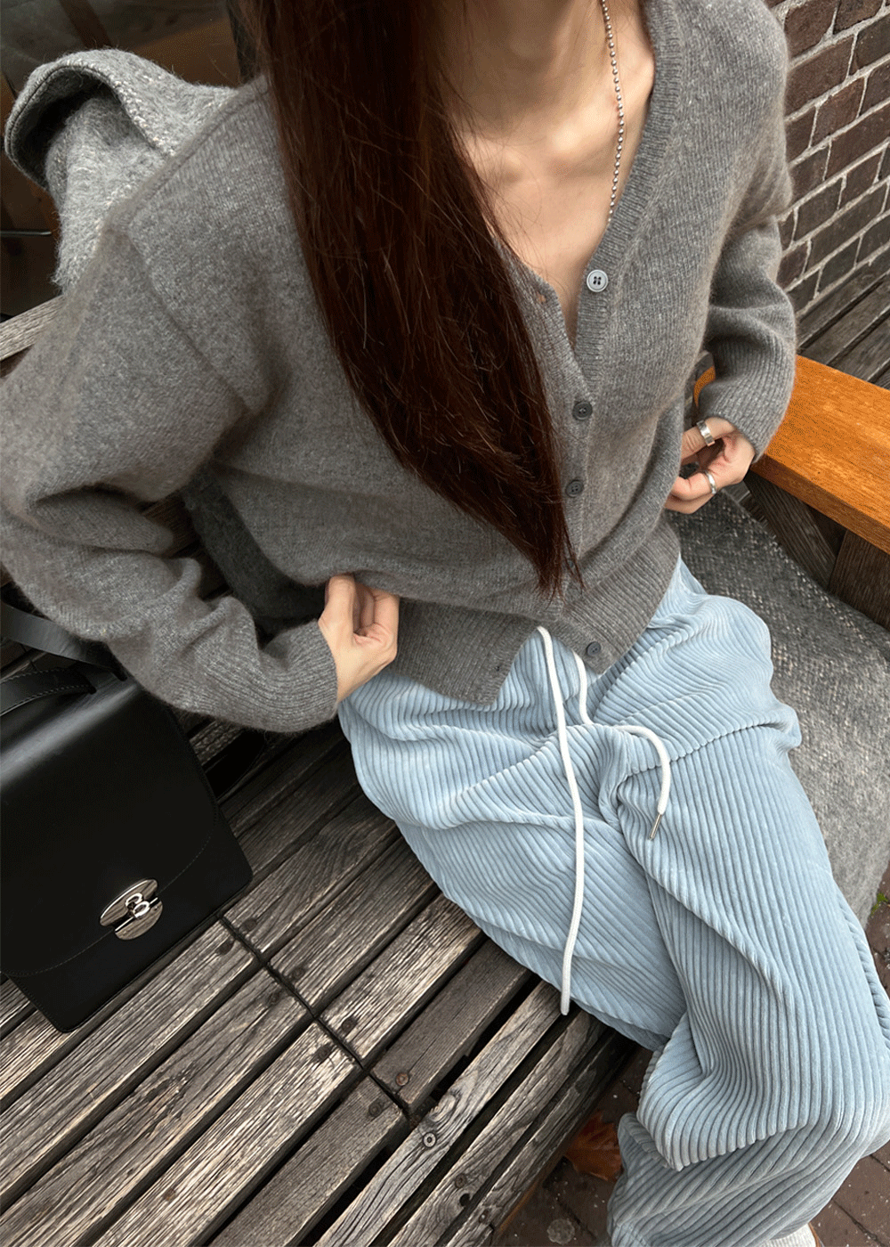 쓰리컷 Tony wool cardigan
