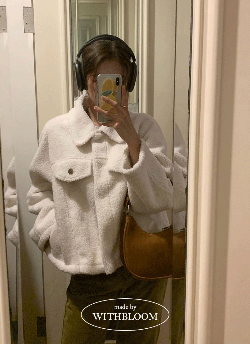 위드블룸 [PREFRITT] 토스트 양털 무스탕 [109,000→50,000]