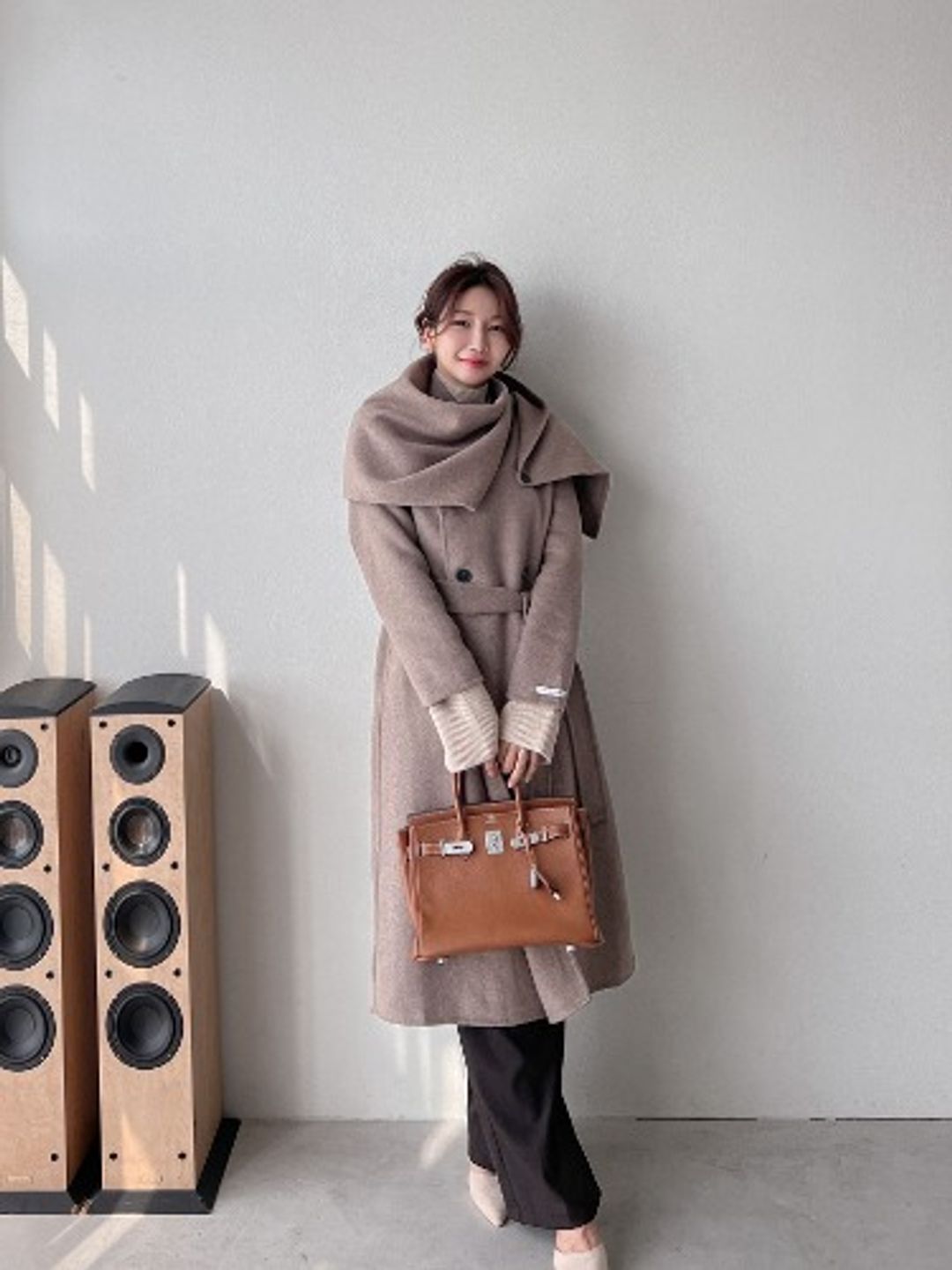 기획 핸드 메이드 숄 터틀 롱 울 코트 데일리룩 일상룩 오피스룩 출근룩 직장인룩 데이트룩 격식룩 결혼식 하객룩 코디