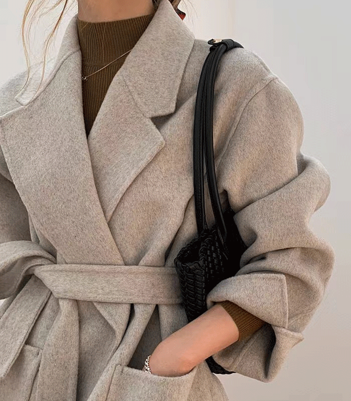 다바나 양면 캐시미어 코트 벨티드 리버서블 스트링 미들자켓 트렌치코트 가을 겨울코트 울코트 롱코트 정장코트 여성 양면코트 블레이저 정장 아우터 상의 숏 중간 기장 허리