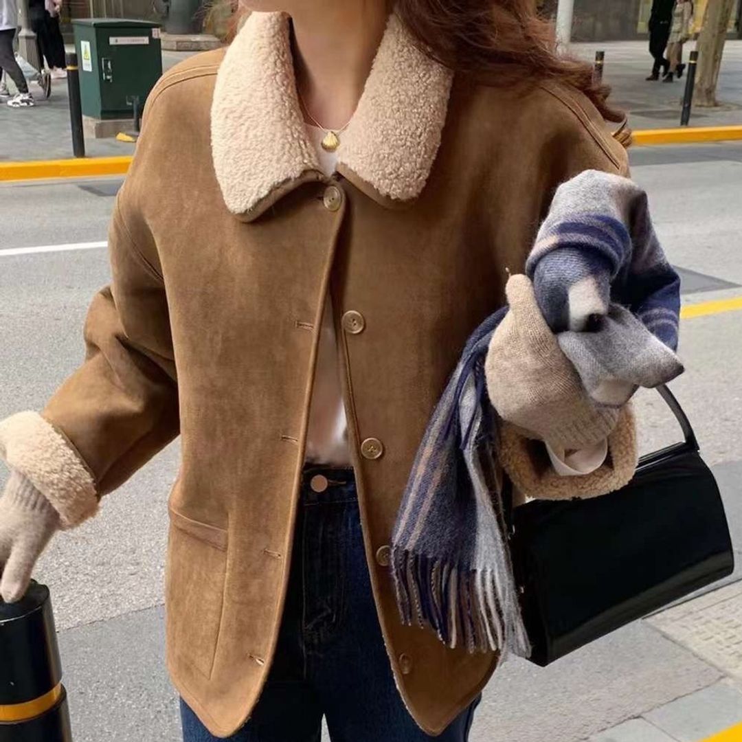 투웨이 양면 리버시블 하프 무스탕
