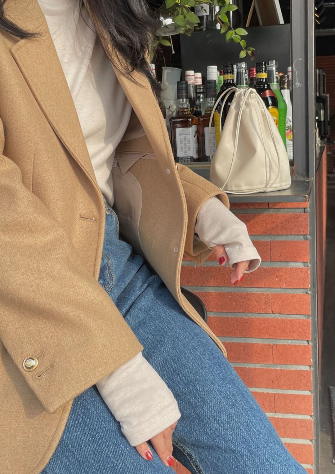 코크 데일리 워머 폴라티 4col 블랙 베이지 스카이블루 아이보리