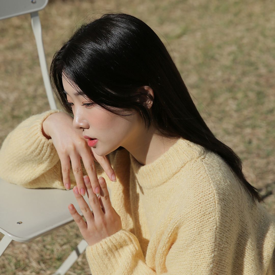롱 사이드뱅 앞머리 가발