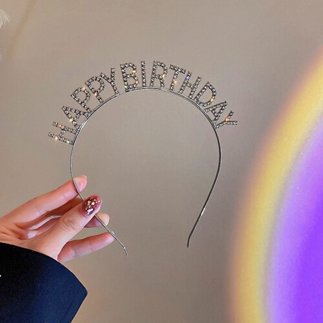 생일 파티 머리띠 해피벌스데이 파티 아이템 소품 티아라 왕관 공주 세트 헤어밴드 파티용품