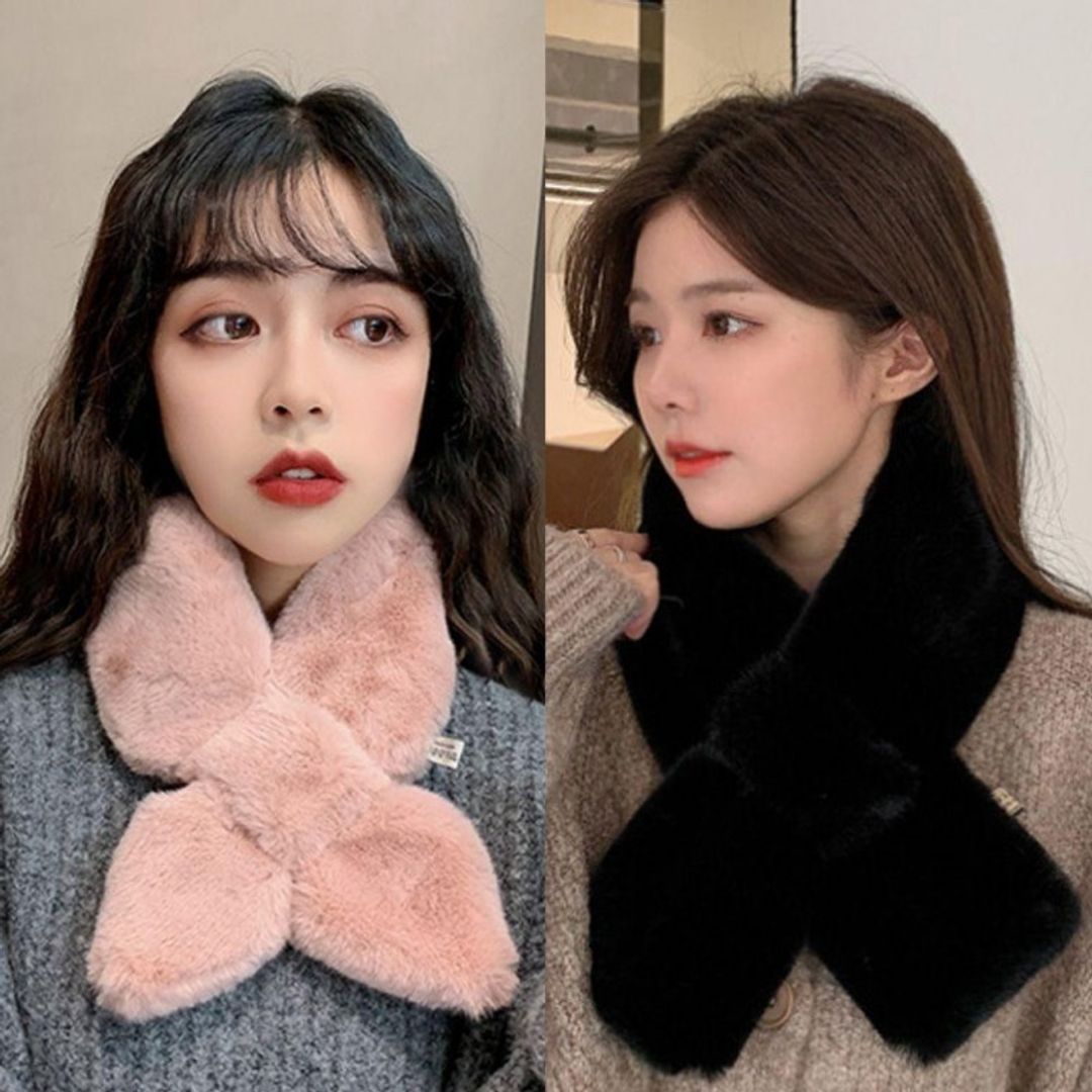 쁘띠 목도리 퍼머플러 넥워머 여성 털목도리 페이크퍼 스카프 머플러 캐시미어머플러 쁘띠목도리