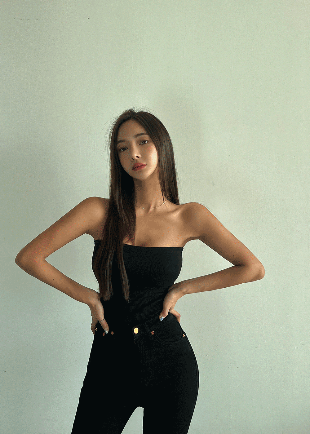 [MADE] BASIC TUBE TOP(BLACK)