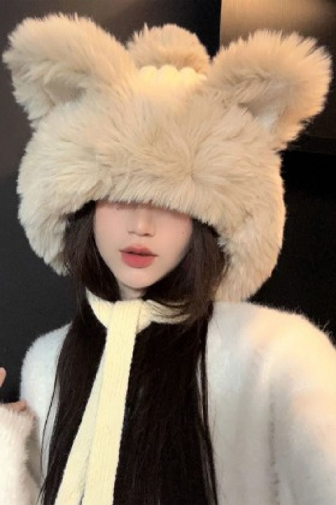무료배송♥겨울 신상 귀여운 곰돌이귀 페이크 퍼 모자