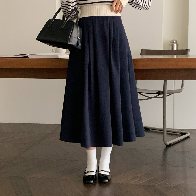 ⛄블프데이쿠폰팩 ⚡️부분 오늘출발⚡️ 주문폭주 메리노 기모 코튼 포켓 밴딩 플레어 롱 겨울 기모롱치마 하객룩 롱스커트 스커트 Sk6218