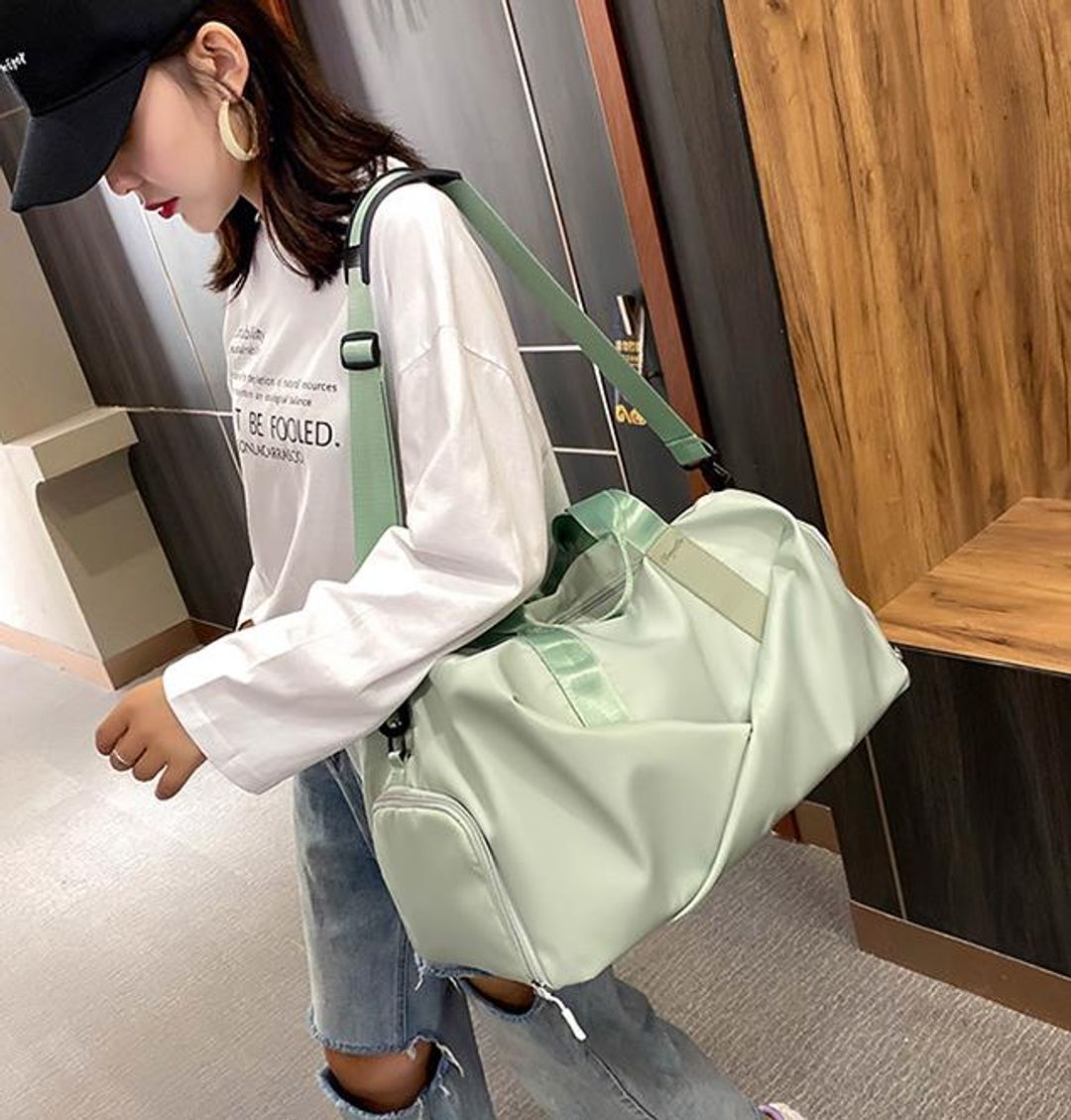 세일무료배송 V보스턴 여자운동가방 요가 피트니스 필라테스 발레 헬스가방 여성 데일리백 가벼운 방수 나일론 여름 물놀이 비치