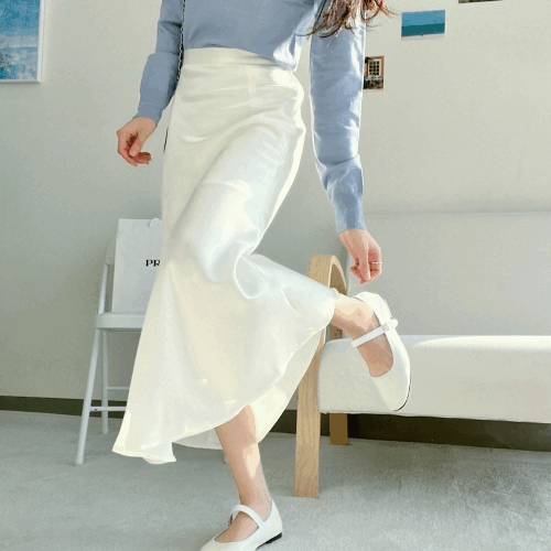 차르르핏 실키 새틴 플레어스커트 롱스커트플리츠스커트청치마샤스커트a라인스커트머메이드스커트카고스커트하객룩출근룩랩스커트여름원피스샤틴스커트비치원피스플랫슈즈