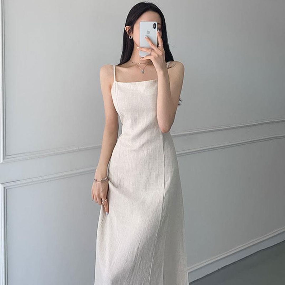 뷔스티에 여자 러블리 스퀘어넥 나시 롱원피스 여름롱원피스 여성 여름원피스 비치원피스 휴양지원피스 동남아원피스 섹시 민소매 여자