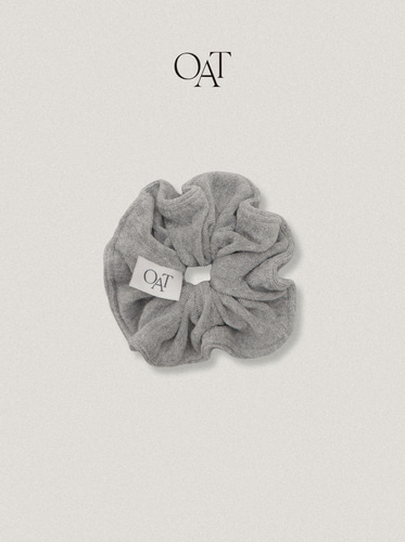 [OAT/1천개돌파] Terry Label Scrunchie - 4 color
