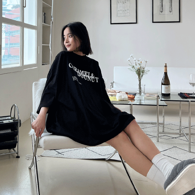 올핏클로젯 [5XL] 이불사이즈 donut 박스티 4color